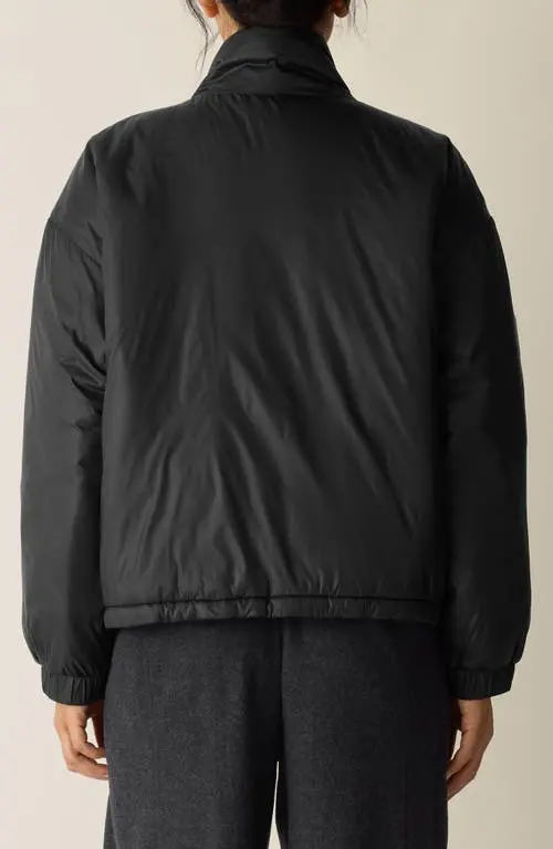 Eileen Fisher Stand Collar Puffer Jacket