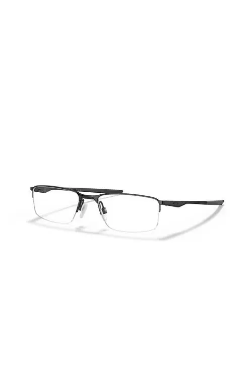 Oakley 54mm Rectangle Optical Glasses - Black