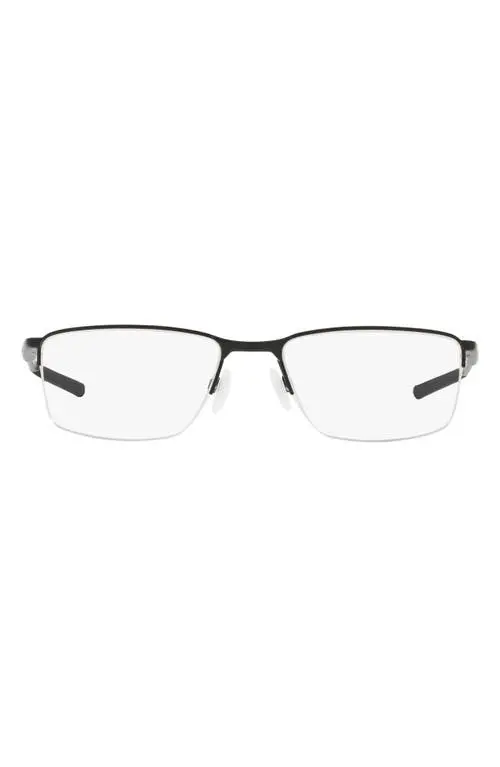 Oakley 54mm Rectangle Optical Glasses - Black