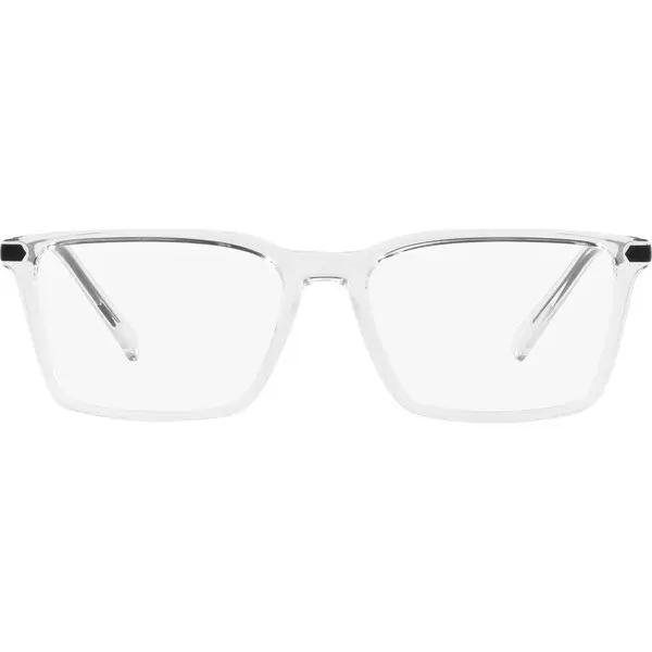 Armani Exchange 54mm Rectangle Full Rim Eyeglasses - Clear