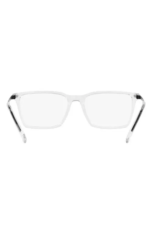 Armani Exchange 54mm Rectangle Full Rim Eyeglasses - Clear
