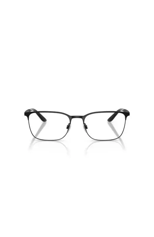 Giorgio Armani 53mm Square Optical Glasses - Black