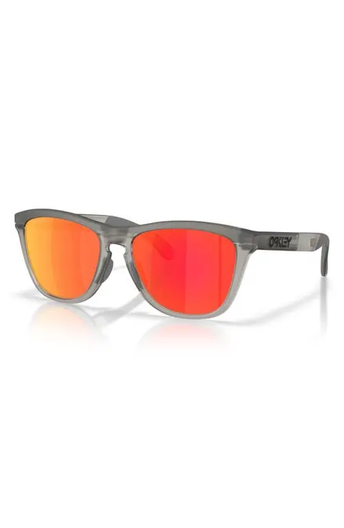 Oakley Frogskins™ Round Sunglasses - Matte Grey Smoke/grey Ruby