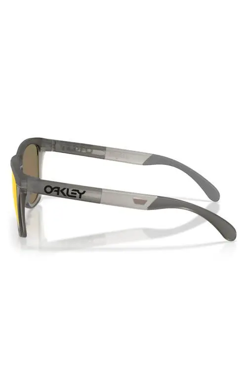 Oakley Frogskins™ Round Sunglasses - Matte Grey Smoke/grey Ruby