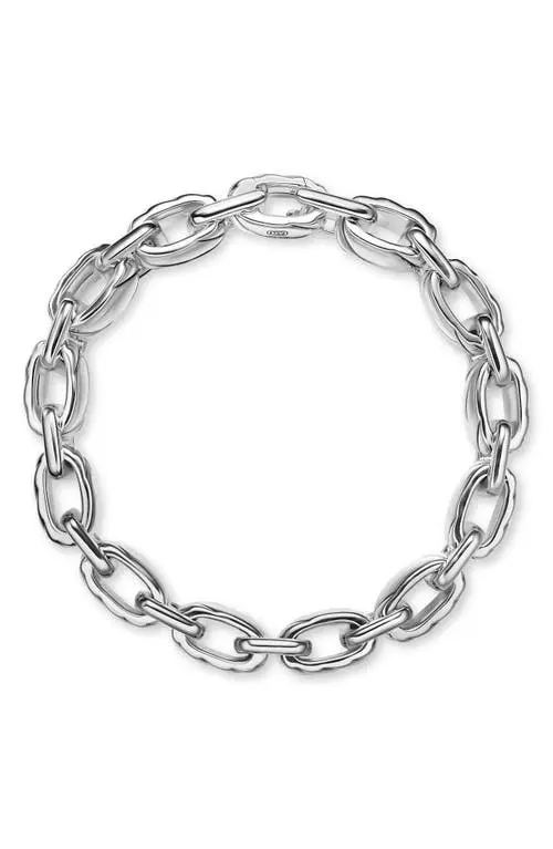 David Yurman Sculpted Cable Link Bracelet - Silver