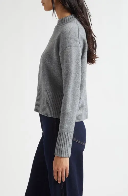 Veronica Beard Andi Mock Neck Merino Wool And Cashmere Sweater