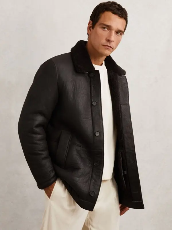 REISS Raven Shearling Jacket