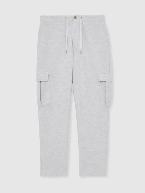 REISS Willan Jersey Cargo Trousers