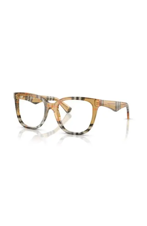 Burberry 53mm Square Optical Glasses - Brown