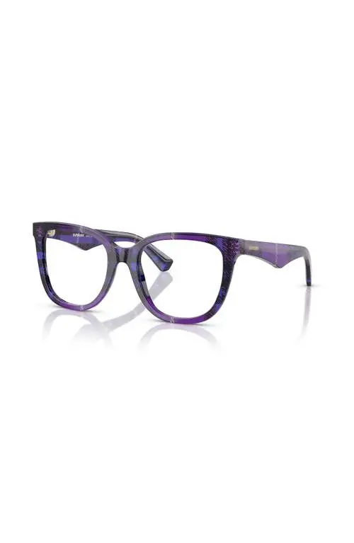 Burberry 53mm Square Optical Glasses - Violet