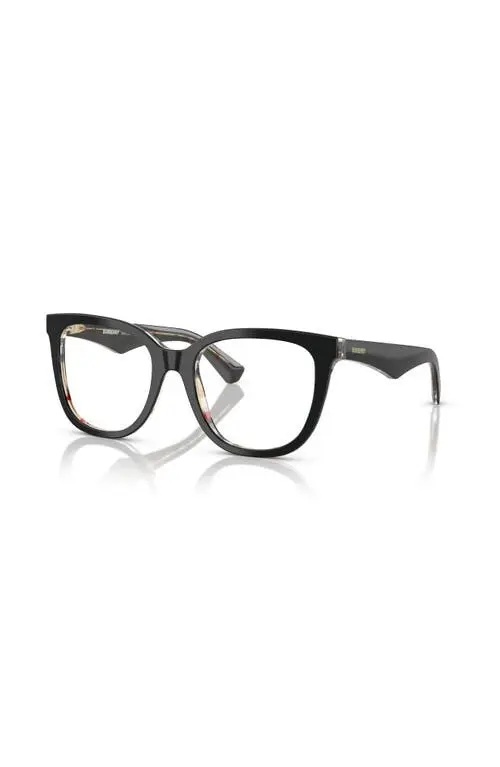 Burberry 51mm Square Optical Glasses - Black