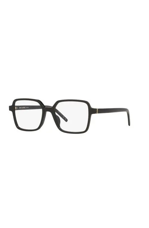 Saint Laurent 54mm Rectangle Optical Glasses - Black