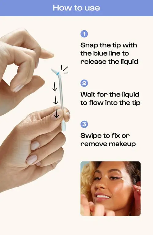ALLEYOOP Tip Off Liquid-filled Makeup Removing Swabs