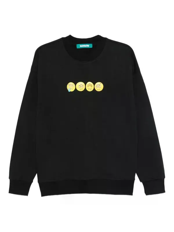 BARROW Graphic-print Crew-neck Sweatshirt