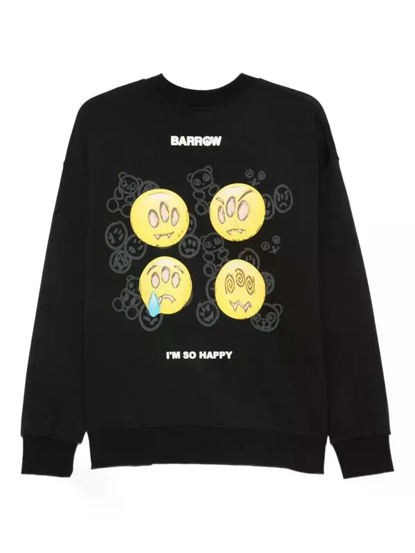 BARROW Graphic-print Crew-neck Sweatshirt