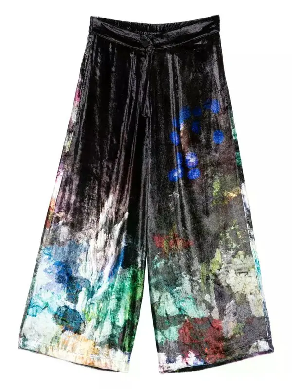 YAVI Printed Drawstring Trousers