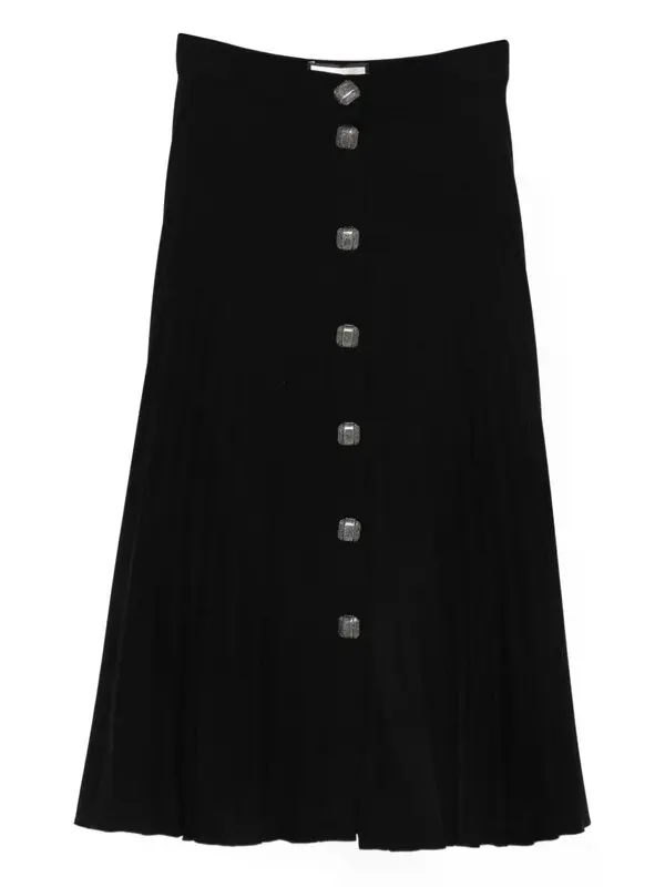 NISSA Button Detailed Midi Skirt