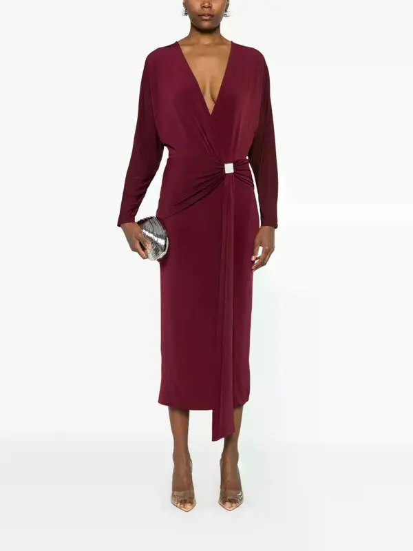 NISSA V-neck Wrap Dress