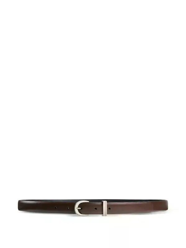 Khaite Luna Leather Belt - Brown
