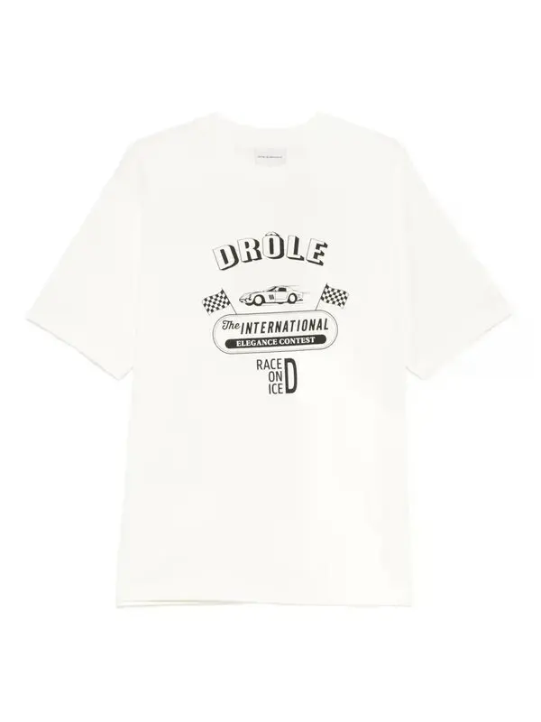 Drole De Monsieur Graphic-print T-shirt - White
