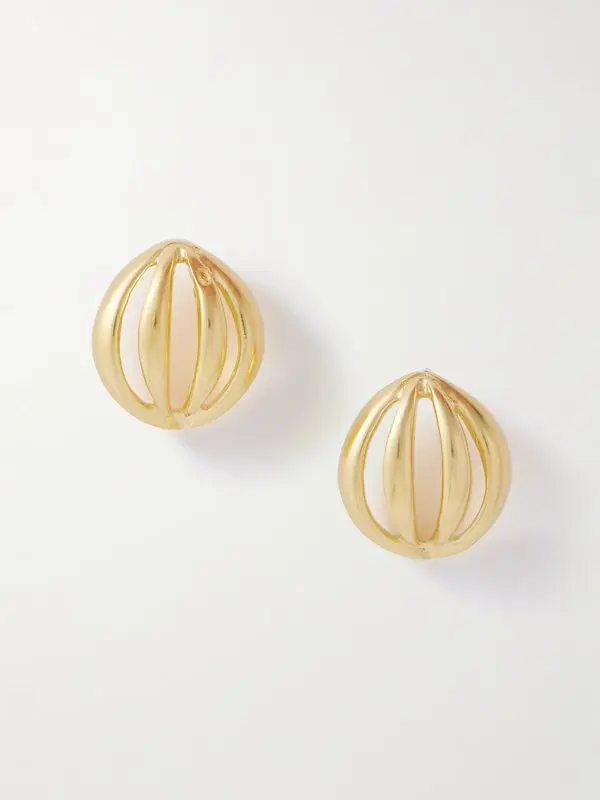 YSSO Flower Bud Mini -plated Earrings - Gold