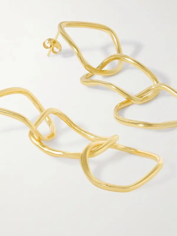 YSSO Plated Bronze Dangle Earrings