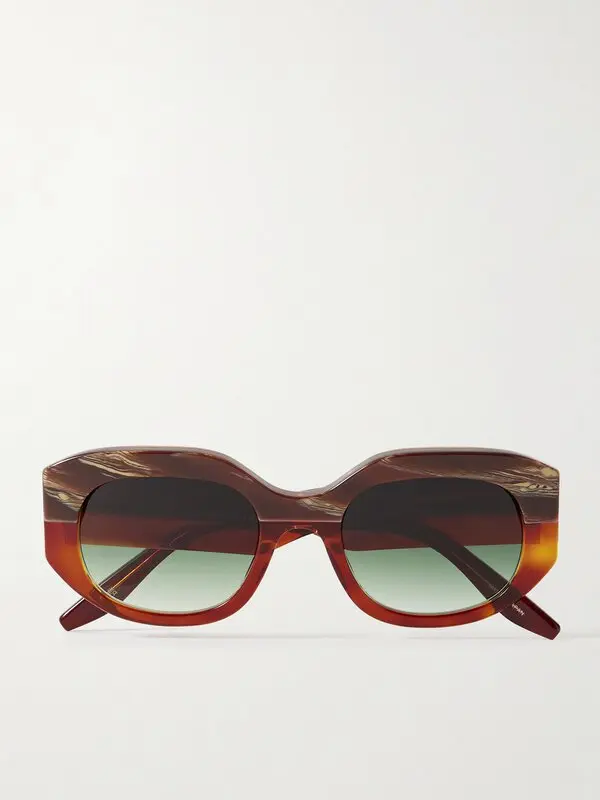 Barton Perreira Sueno Round-frame Sunglasses - Brown