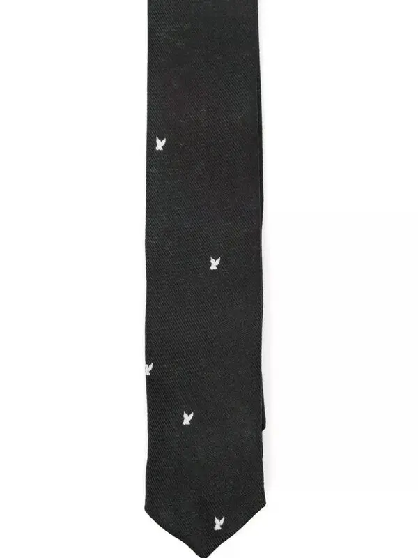 MASU Bird-print Neck Tie