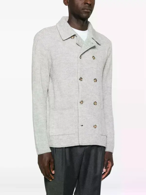 MANUEL RITZ Double-breasted Knitted Blazer