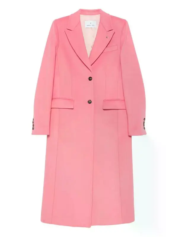 MANUEL RITZ Buttoned Wool-blend Coat