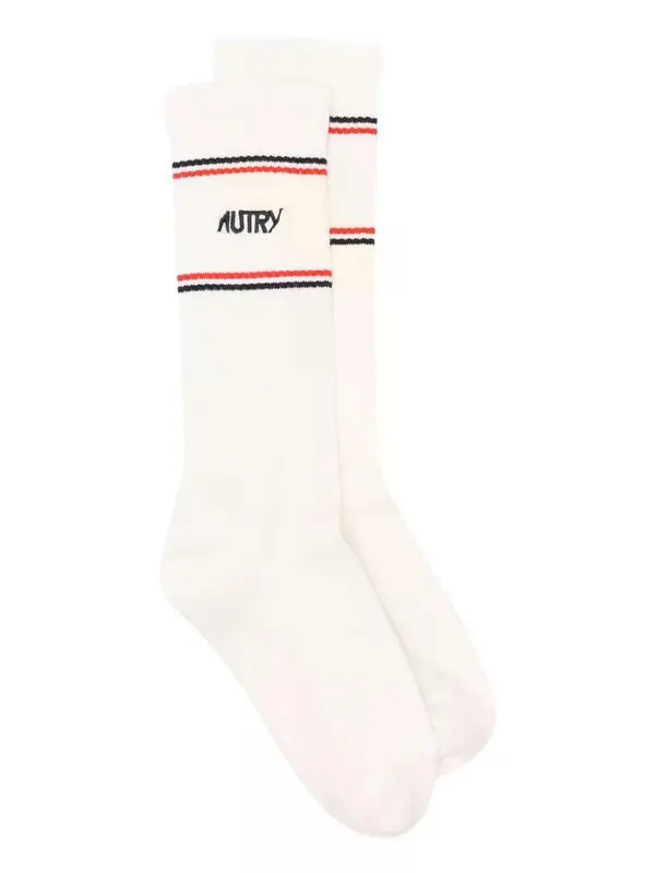 Maison Kitsuné Cotton-blend Socks - White