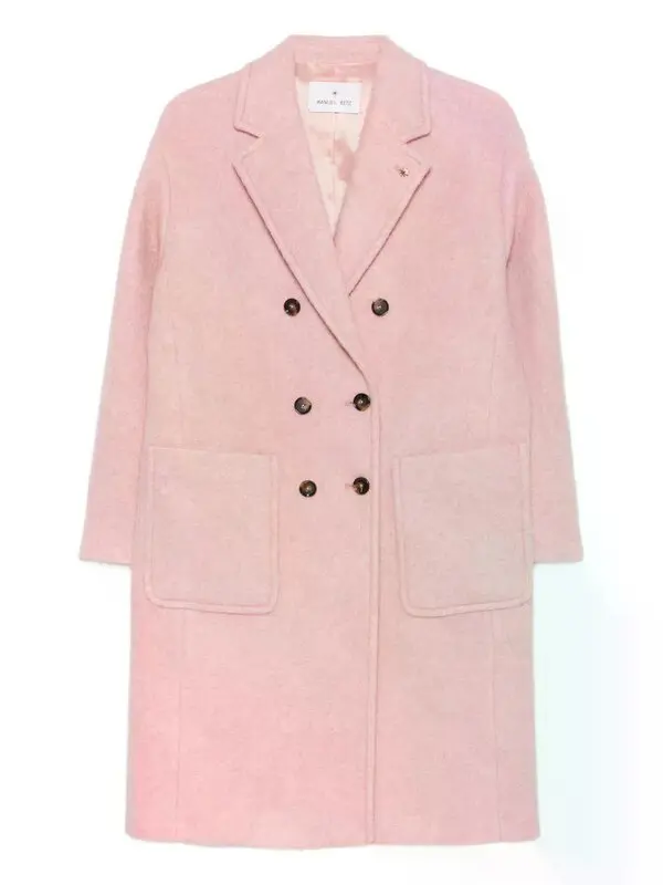MANUEL RITZ Notched-lapel Double-breasted Coat