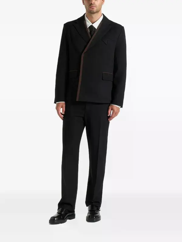Manière De Voir Alec Double-breasted Contrast-lapel Blazer