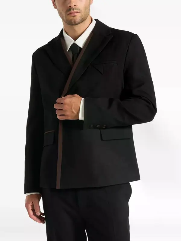Manière De Voir Alec Double-breasted Contrast-lapel Blazer