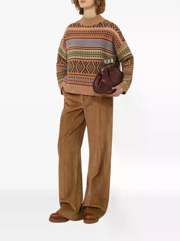 Max Mara Fairisle High-neck Sweater