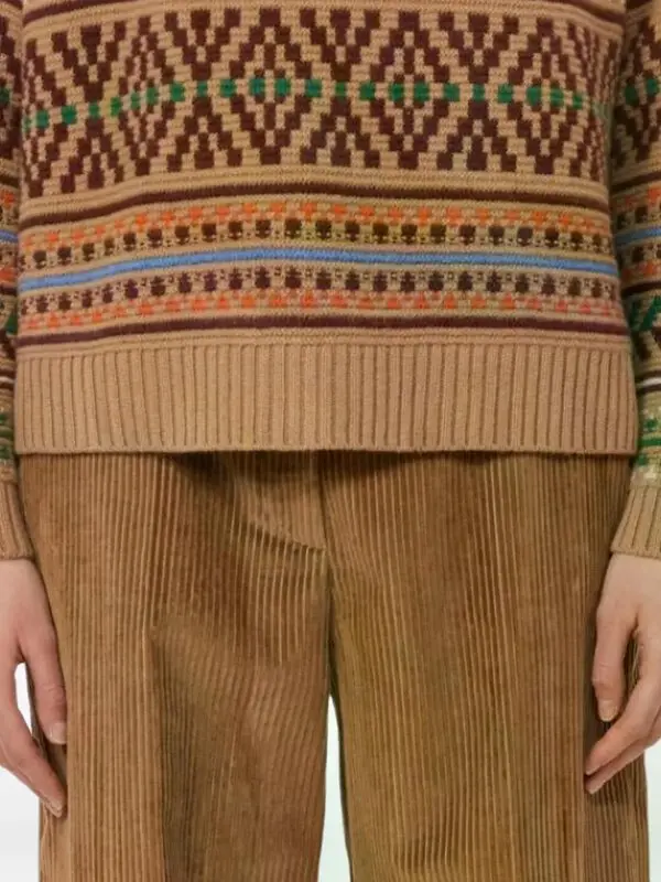 Max Mara Fairisle High-neck Sweater