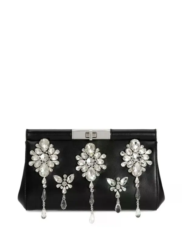Dolce & Gabbana Crystal-embellished Clasp Clutch