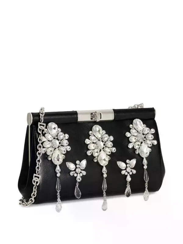Dolce & Gabbana Crystal-embellished Clasp Clutch