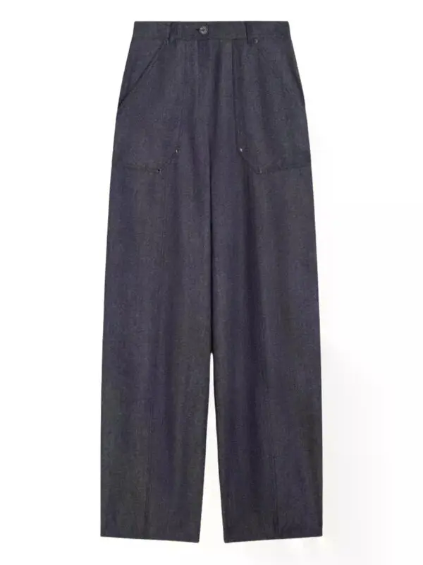 Max Mara High-waisted Patch-pocket Trousers