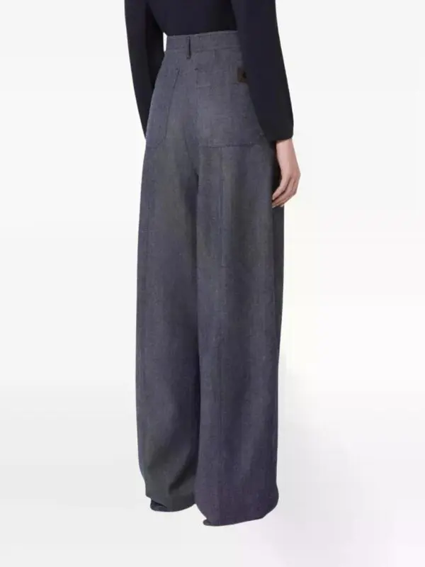 Max Mara High-waisted Patch-pocket Trousers