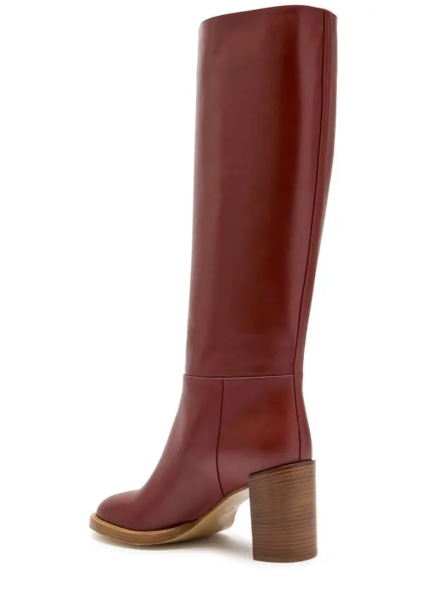 Gabriela Hearst Bocca Leather Knee-high Boots - Tan