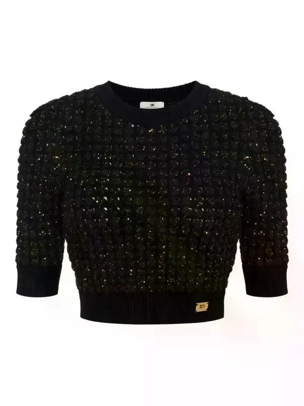Elisabetta Franchi Bouclé Knit Top