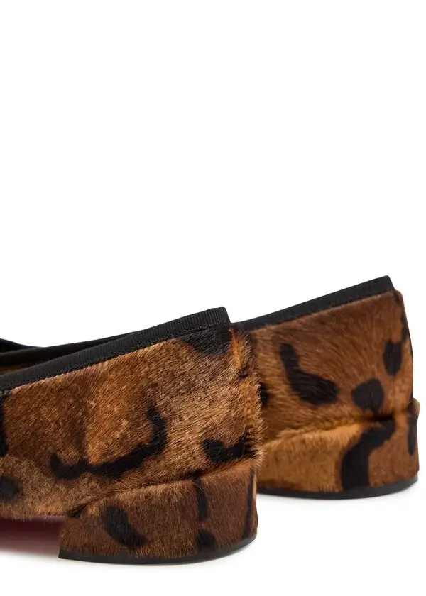 CHRISTIAN LOUBOUTIN Calf Hair Ballet Flats - Leopard