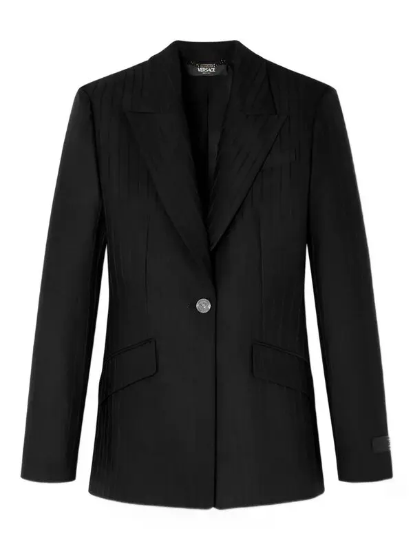 Versace Pinstripe Single-breasted Blazer