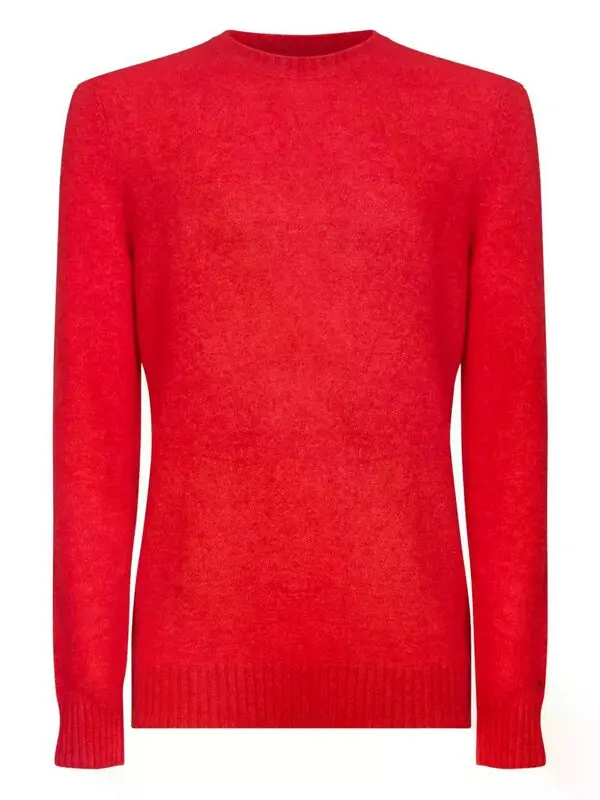 MC2 SAINT BARTH Ribbed Logo-embroidered Sweater - Red