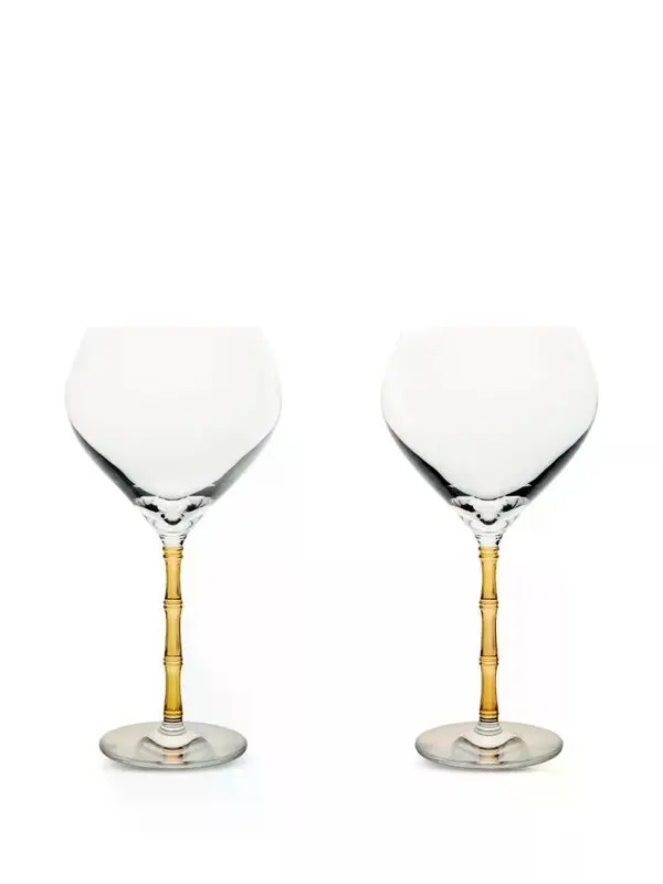 La DoubleJ Bamboo Balloon Glasses - Yellow