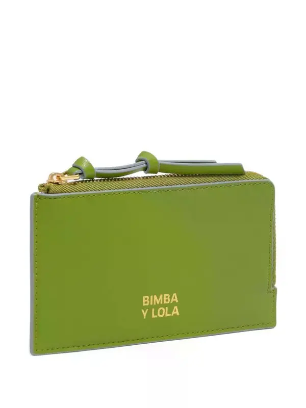 Bimba Y Lola Leather Zip Purse - Green