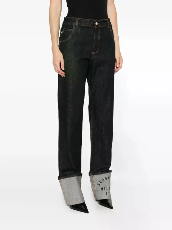 Gcds Cuffed-hem Jeans