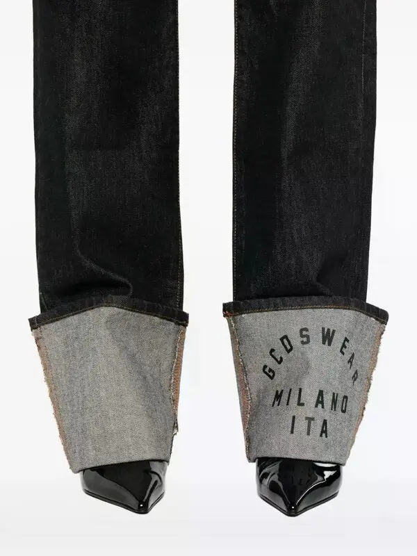 Gcds Cuffed-hem Jeans