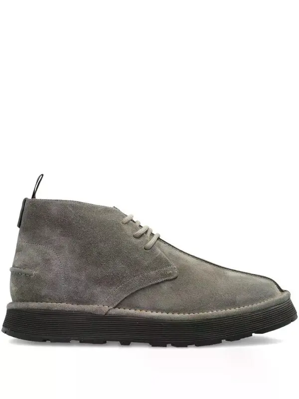Giorgio Armani Chukka Lace-up Boots - Grey